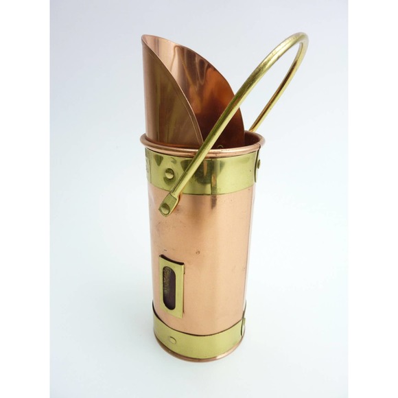 Unbranded | Accents | Vintage Copper Match Stick Holder Pail Country ...